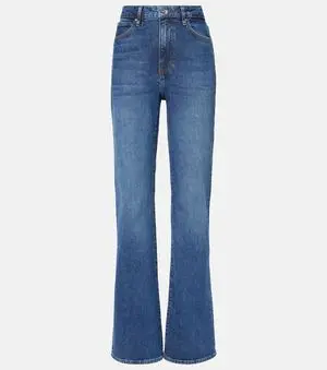 FRAME Arrow High-rise Bootcut Jeans - Blue