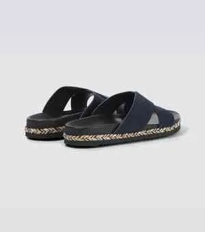 Frescobol Carioca Breno Suede Espadrille Sandals - Blue