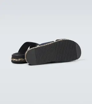Frescobol Carioca Breno Suede Espadrille Sandals - Blue