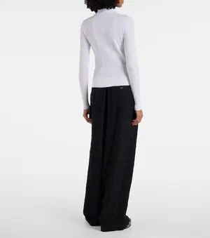 Dries Van Noten Touria Cotton Polo Sweater - White