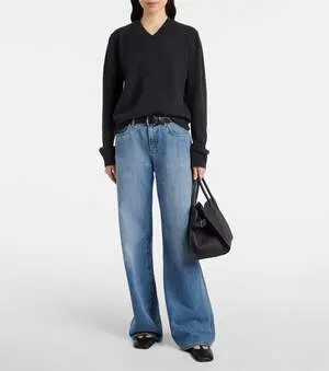 THE ROW Jahi Cashmere, Cotton, And Silk Sweater