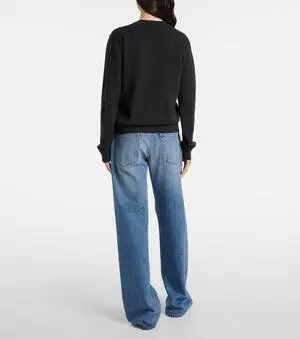 THE ROW Jahi Cashmere, Cotton, And Silk Sweater