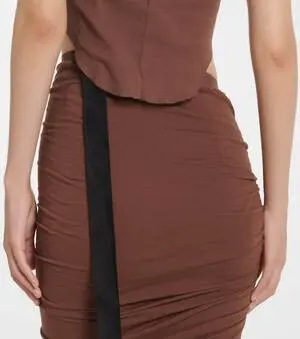 Rick Owens Cropped Cotton Jersey Tank Top