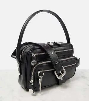 Acne Studios Leather Shoulder Bag - Black