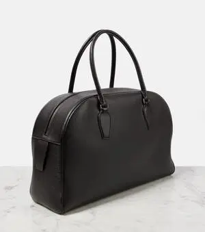 THE ROW India Large Leather Tote Bag - Brown