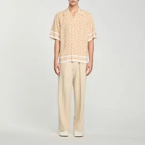Sandro Square Cross Motif Flowing Shirt