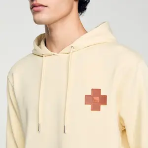 Sandro Square Cross Fleece Sweatshirt