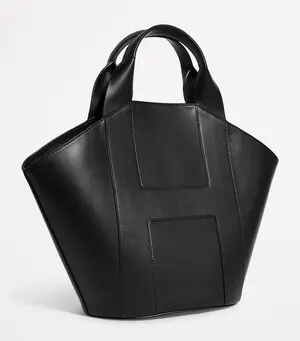 Harrods Leather H Tote Bag