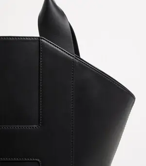 Harrods Leather H Tote Bag