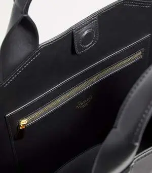 Harrods Leather H Tote Bag