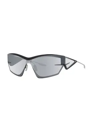 Givenchy Giv Cut Sunglasses - Shiny Palladium & Smoke Mirror
