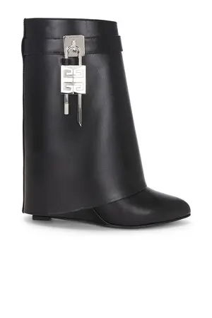 Givenchy Shark Lock Ankle Boots - Black