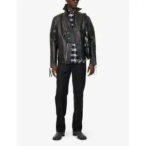 JUNTAE KIM Asymmetrical-neck Zip-up Jacket