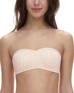 Chantelle Norah Lace Strapless Bra - Nude Blush
