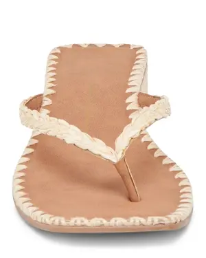 Dolce Vita Barty Thong Sandals - Light Natural