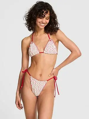 Pink By Frankies Bikinis Reign Triangle Bikini Top - Print