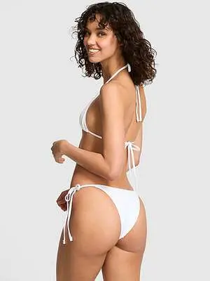 Pink Rosemary Itsy Bikini Bottom - White,ivory