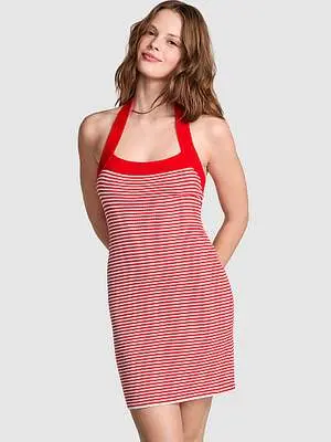 Pink By Frankies Bikinis Chaz Knit Mini Dress