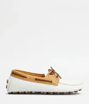 TOD'S Tod'S Slip On Loafers - Bianco/marrone
