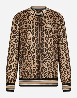 Dolce & Gabbana Leopard-print Jersey Sweatshirt