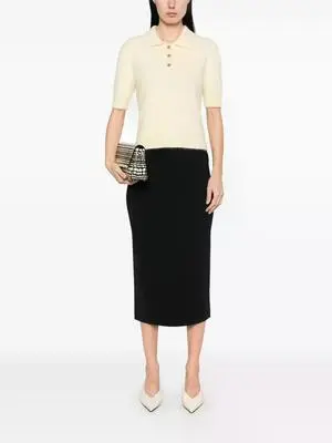 Max Mara Ribbed Midi Skirt