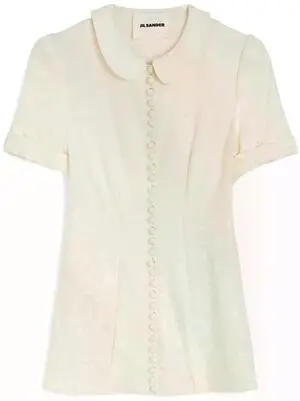 JIL SANDER Floral-jacquard Shirt