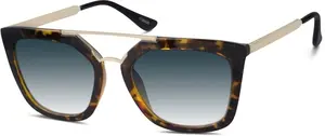Zenni Square Full Rim Sunglasses - Tortoiseshell