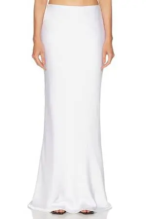 Norma Kamali Bias Obie Skirt - Snow White