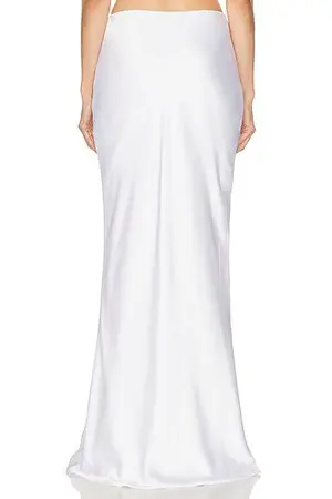Norma Kamali Bias Obie Skirt - Snow White