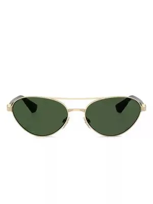 Burberry Be3165 Pilot-frame Sunglasses - Gold