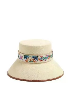 Valentino Garavani Antibes Straw Bucket Hat - Neutrals
