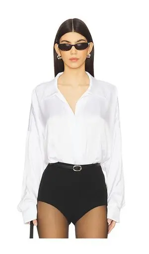 Norma Kamali V Neck Bodysuits