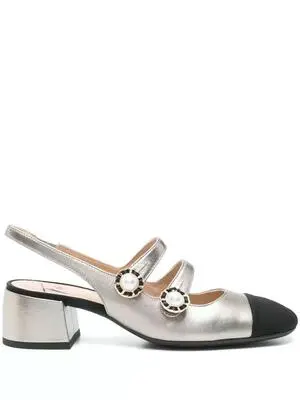 Roberto Festa Silver Tone Shoes For Women