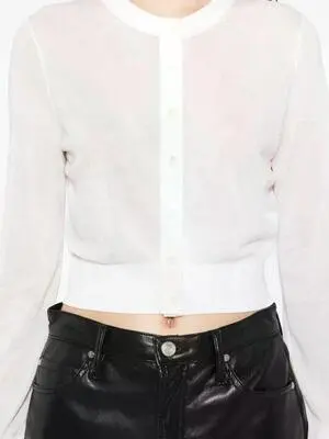 Alexander Wang Crystal-embellished Cropped Top