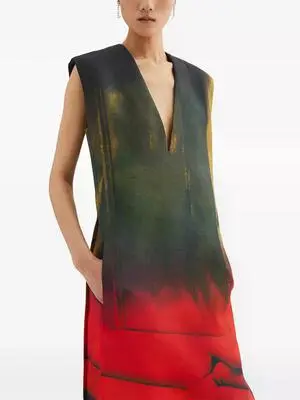 JIL SANDER Printed Midi Dress