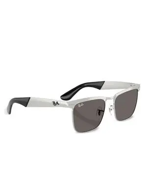 Ray-ban Wayfarer Deluxe Sunglasses - Silver