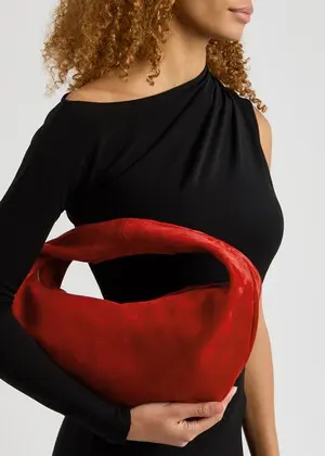 Khaite Olivia Medium Top Handle Bag - Red