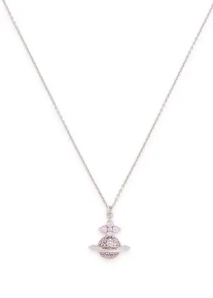 VIVIENNE WESTWOOD Tiziana Orb-embellished Necklace - Lilac