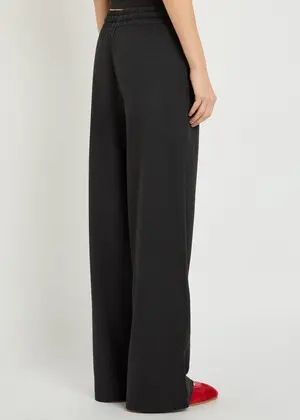 Vuori Halo Essential Jersey Wide Leg Sweatpants - Black