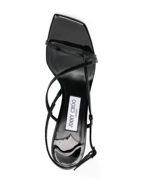 JIMMY CHOO 80mm Etana Sandals - Black