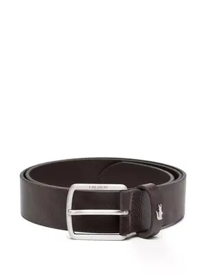 Lacoste Grained Leather Belt - Brown