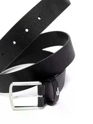 Lacoste Grained Leather Belt - Black