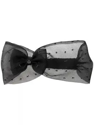 MAISON MICHEL Alessia Headband - Black