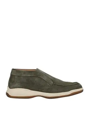 Santoni Ankle Boots In Leather - Green