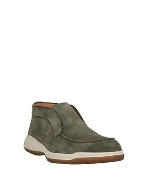 Santoni Ankle Boots In Leather - Green