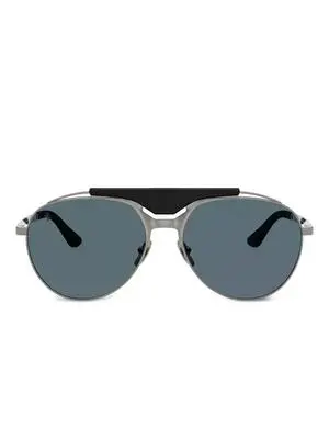 FERRARI Pilot-frame Sunglasses - Silver