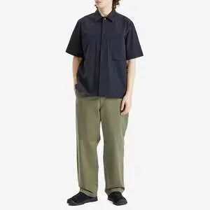 Norse Projects Hermann Travel Light Short Sleeve Shirt - Dark Navy