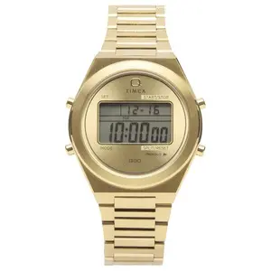Timex® Q 80 Continental Watch - Gold