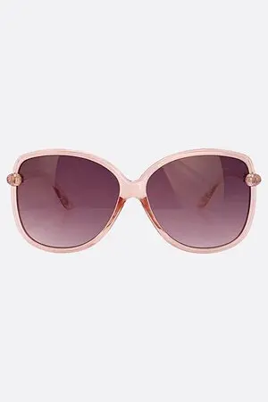 GIANT VINTAGE SUNGLASSES Giant Vintage Lotus Oversized Square Sunglasses Pink