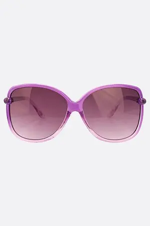 GIANT VINTAGE SUNGLASSES Giant Vintage Lotus Oversized Square Sunglasses Purple